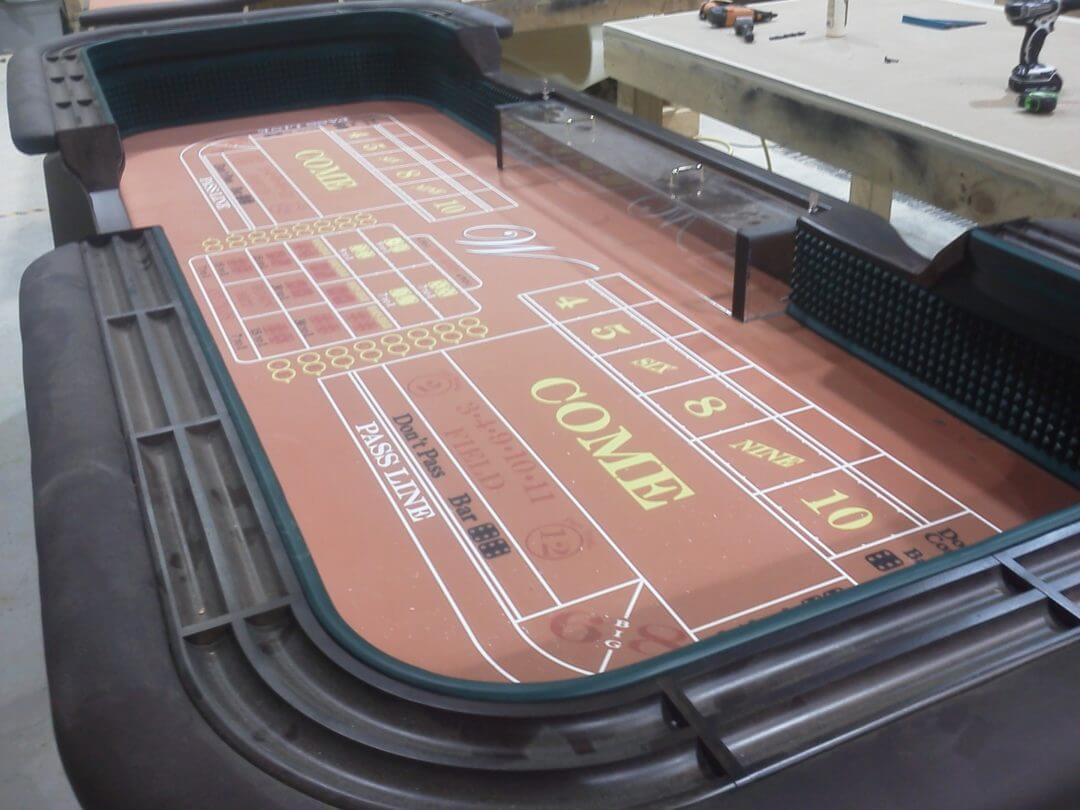 12′ Casino Style Craps Table - Custom Manufacture of Table Games