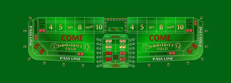 CRAPS 12 foot FIRE Green | Custom Manufacture of Table Games