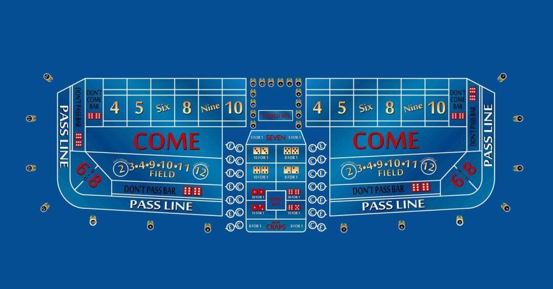 8′ Casino Style Craps Table - Custom Manufacture of Table Games