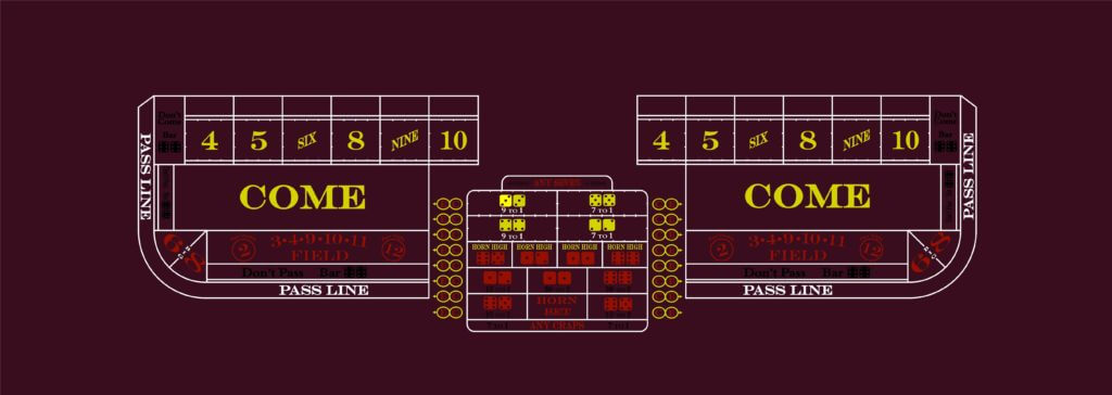6′ Party Style Craps Table - Custom Manufacture of Table Games