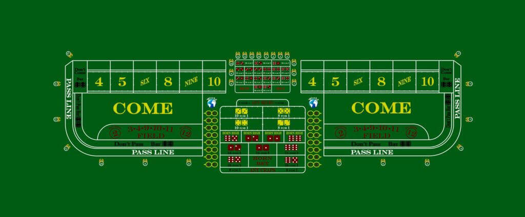 6′ Party Style Craps Table - Custom Manufacture of Table Games