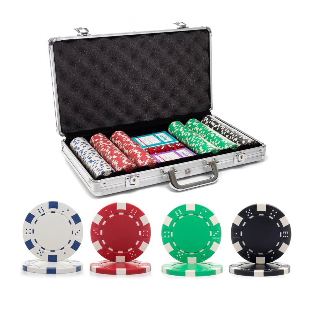 300_pc._11.5g_Dice_Rim_Poker_Chip_Set_with_Aluminum_Case_ | Custom ...